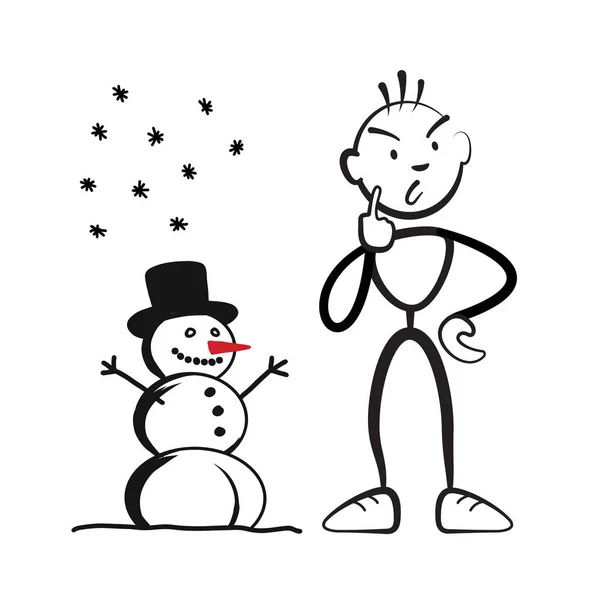 Stick figure winter, Royalty-free Stick figure winter Vector Images ...