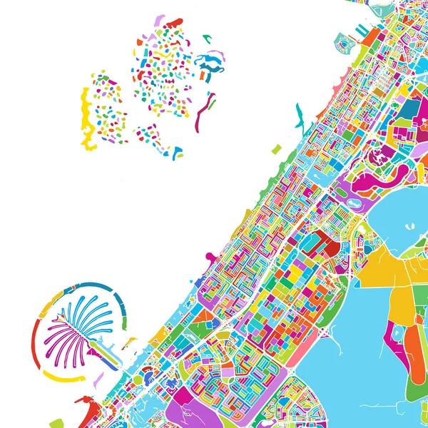 Dubai map Vector Images | Depositphotos