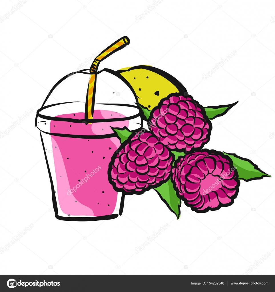 Colorful Raspberry Smoothie Stock Vector Image by ©mail.hebstreit.com ...