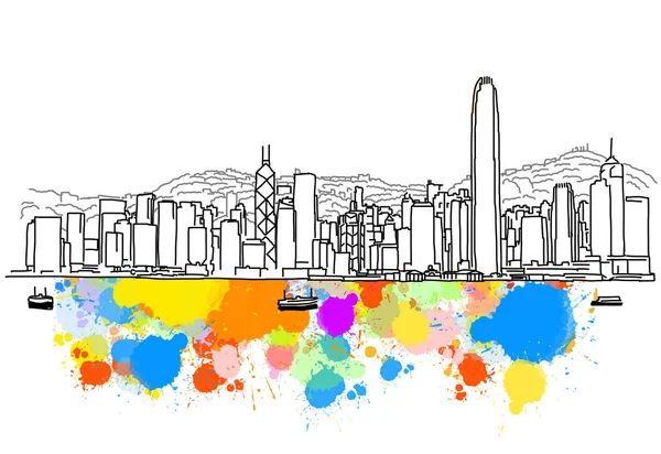 Hong kong building Vector Art Stock Images | Depositphotos