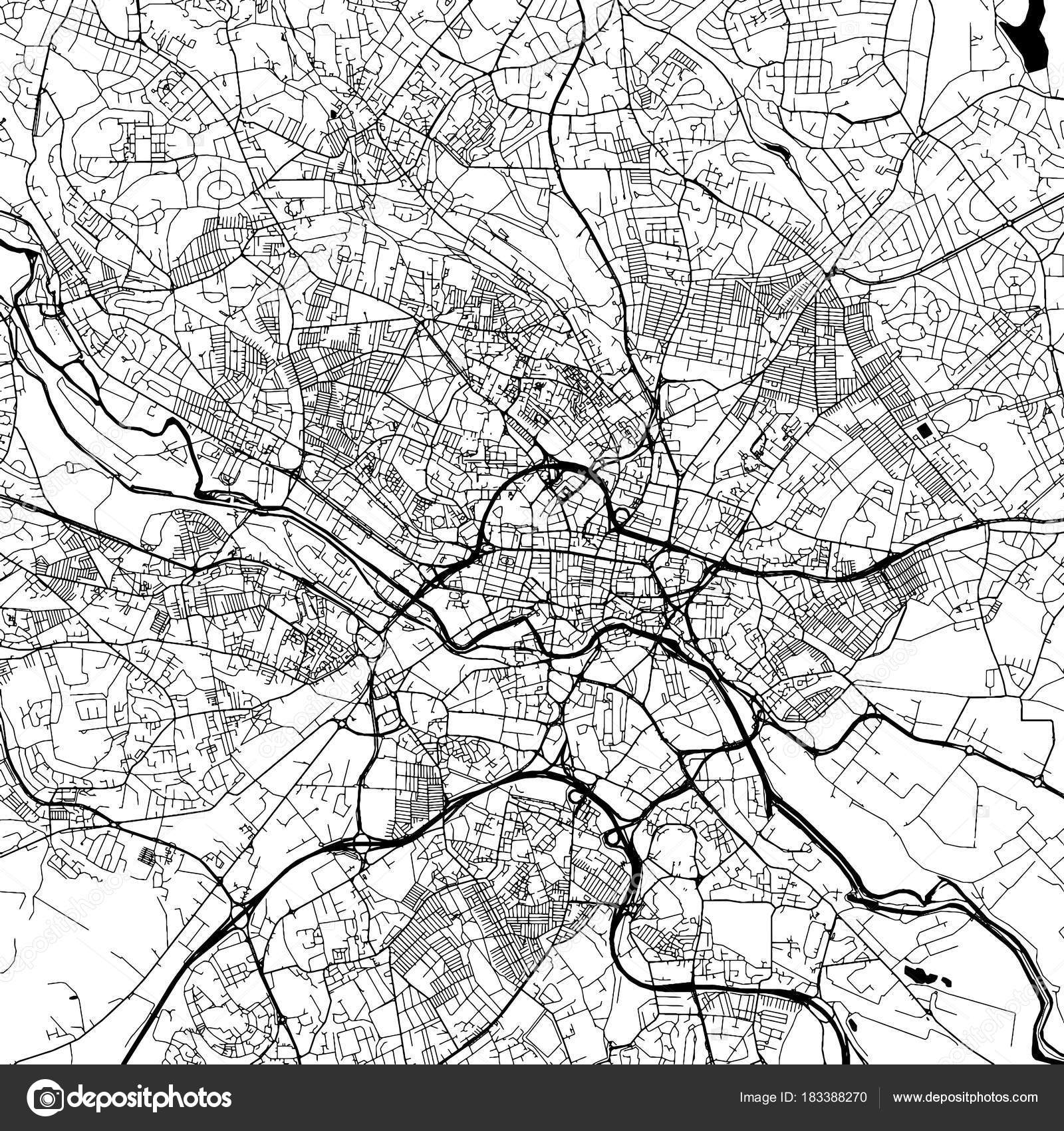 Leeds Downtown Vector Map Stock Vector Image by ©mail.hebstreit.com ...