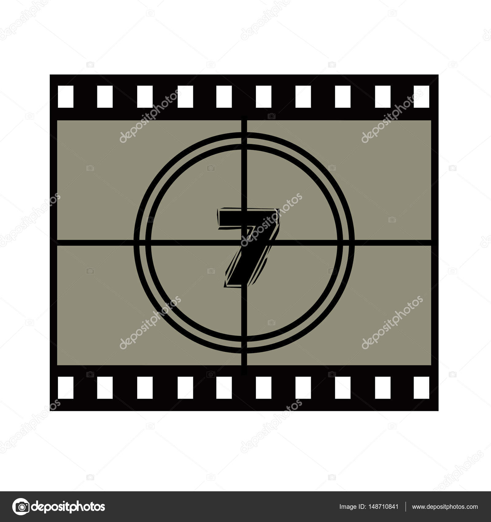Film Screen Countdown Numbers. Stock Vector Image by ©SunnyRed #148710841