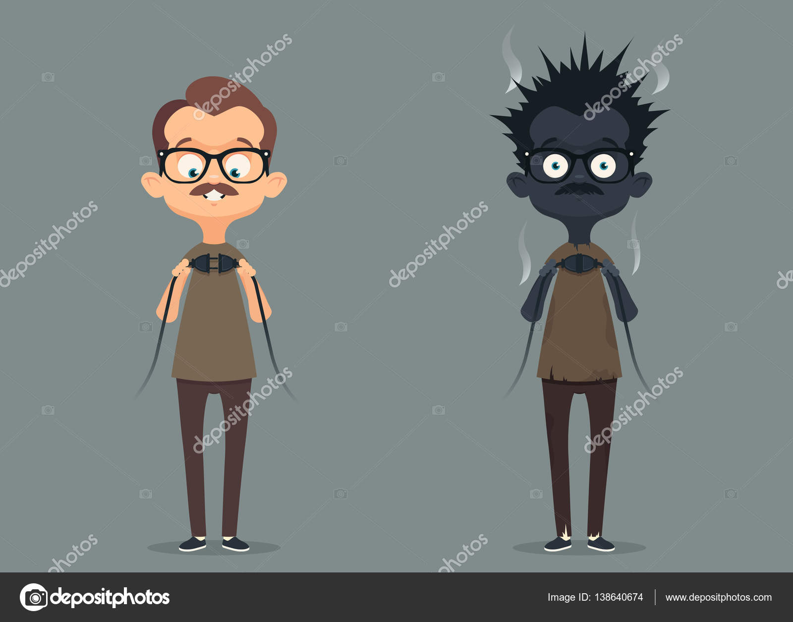 Before And After Cartoon Person