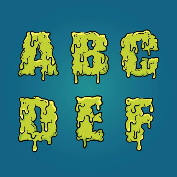 Slime letters Vector Art Stock Images | Depositphotos