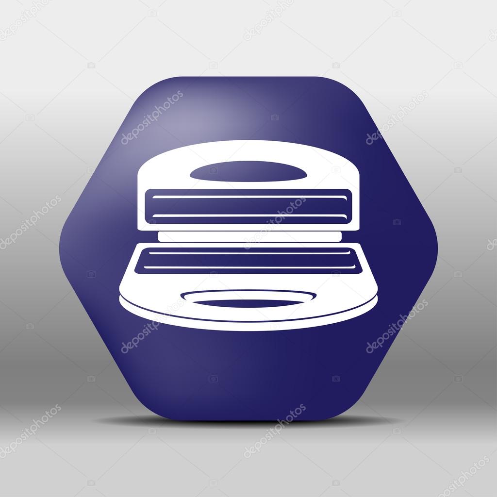 Vacuum packing machine Icon button logo symbol concept high quality ...