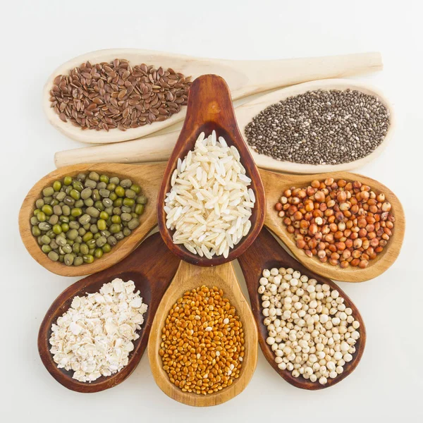 Millets form a group of several cereal crops with small seed — Stock ...