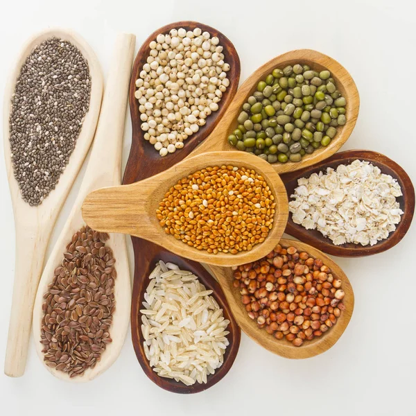 Millets form a group of several cereal crops with small seed — Stock ...