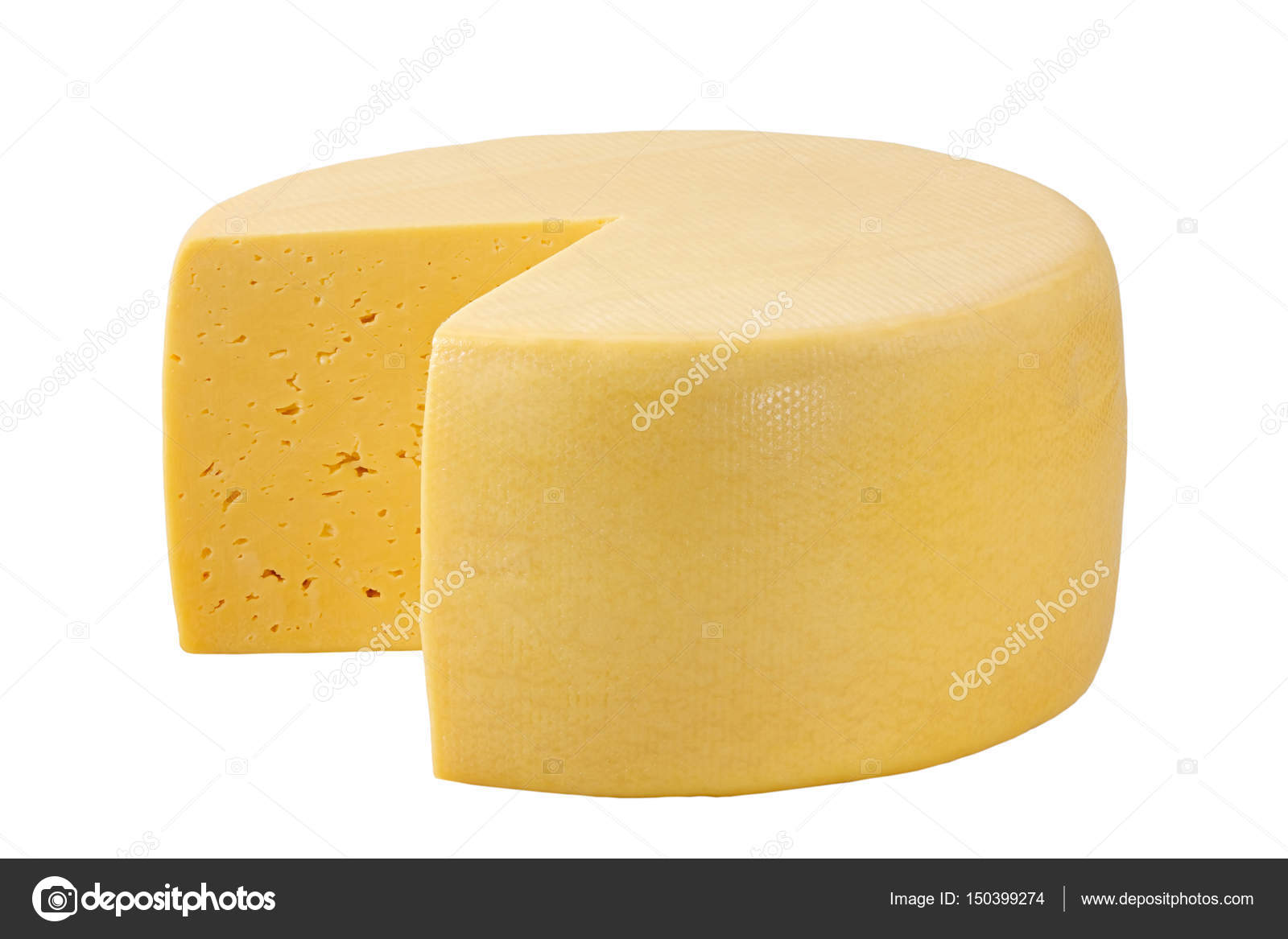 Cheese wheel isolated on white with clipping path Stock Photo by ...