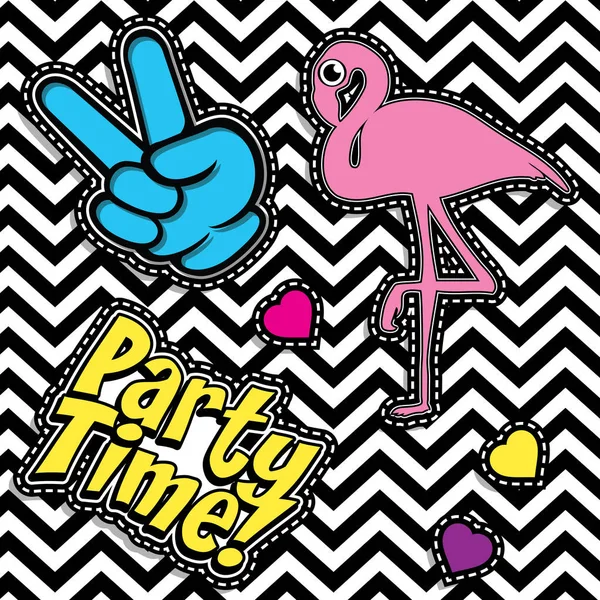 Pop art fashion chic patches Stock Vector Image by ©Gal_Amar #135560010