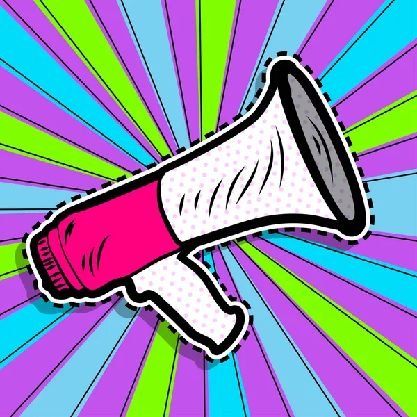 Pop art megaphone design. Stock Vector Image by ©Gal_Amar #94379196
