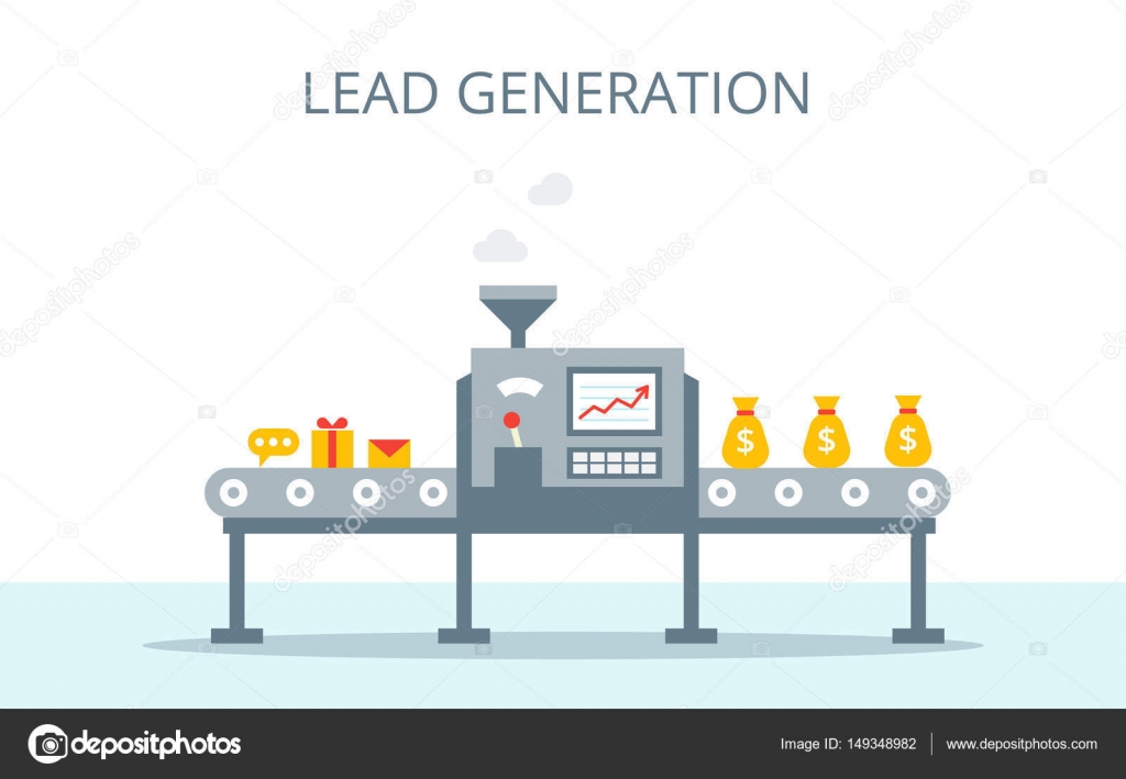 Lead generation vector concept. Process of leads production on the ... Lead generation vector concept. Process of leads production on the ...