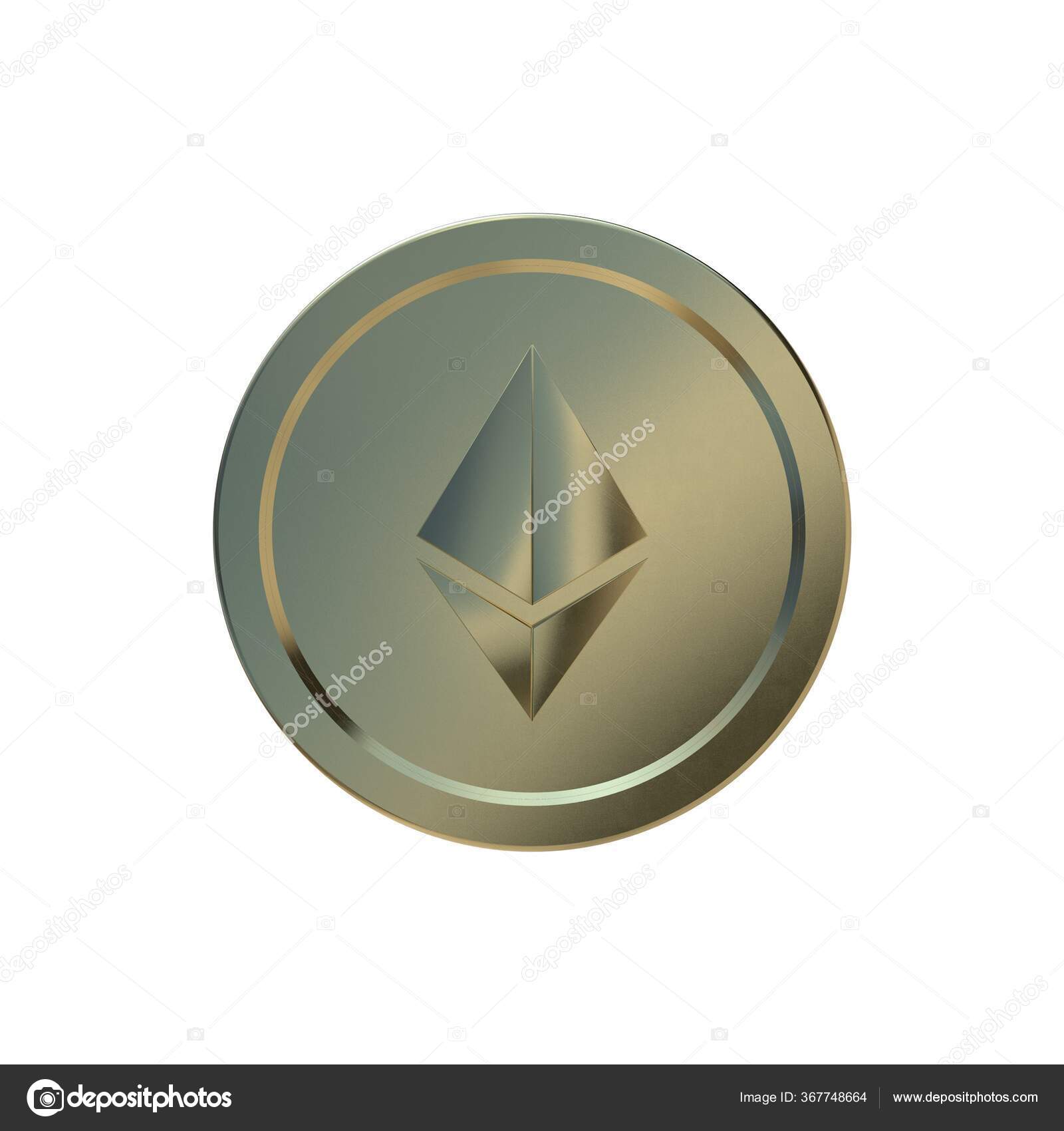 Etereum Moneda Crypto Criptomoneda Moneda Realista — Foto de stock ...