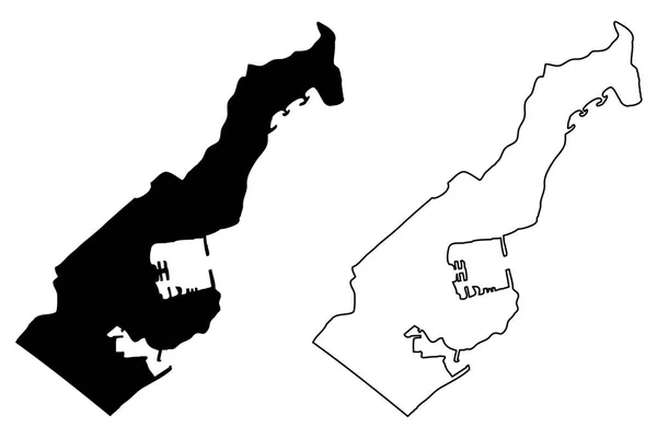 Mapa de la isla de colon imágenes de stock de arte vectorial ...