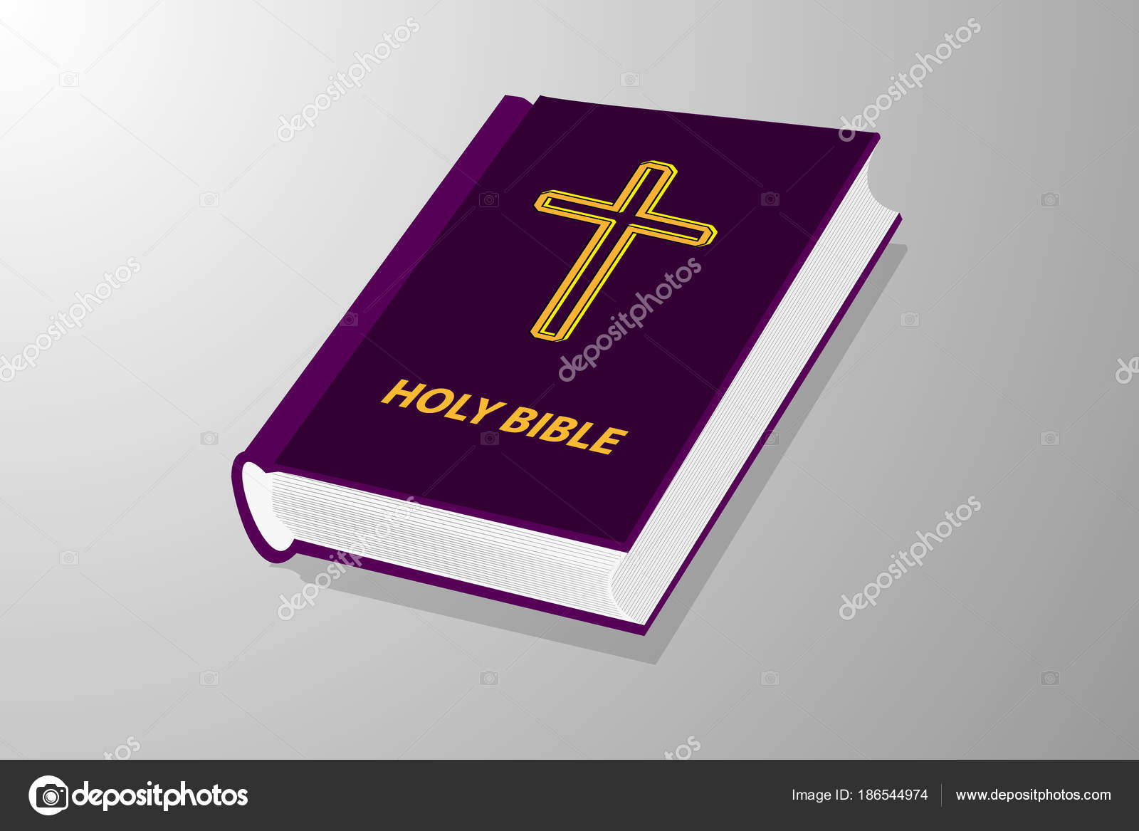 Book with cross - vector Stock Vector Image by ©Danler #186544974