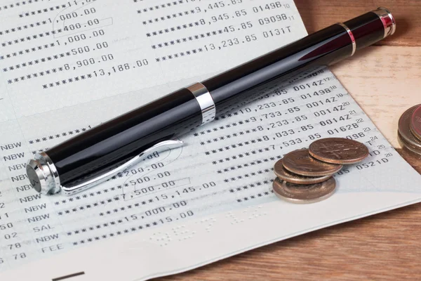 Passbook or passbook saving account, Passbook bank statement. Stock ...