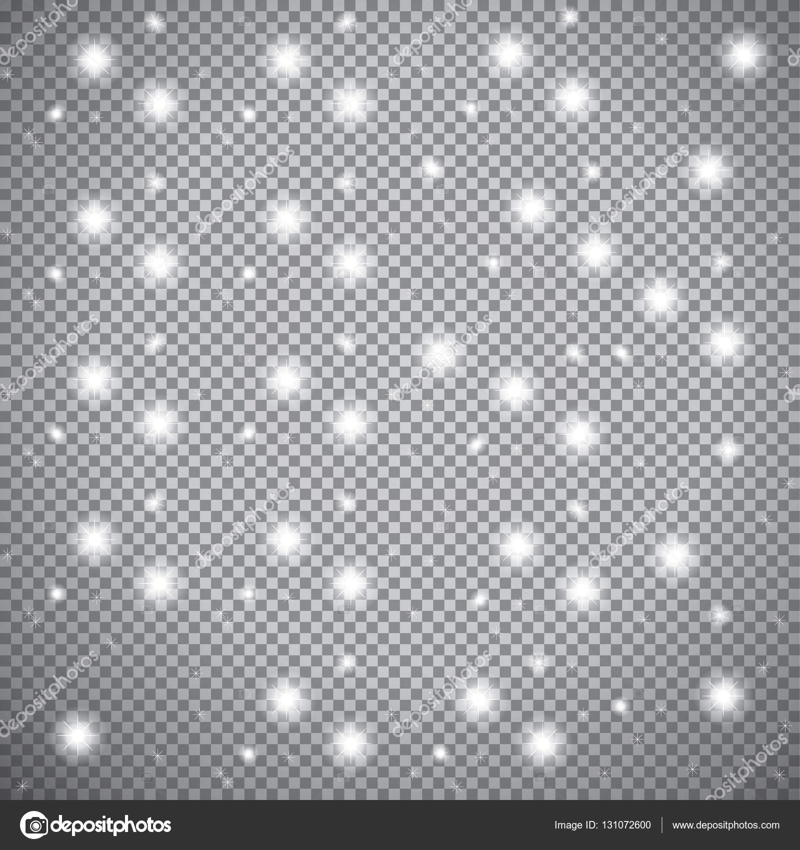 Snow. Neon white glittering snow dust trail sparkling particles on ...