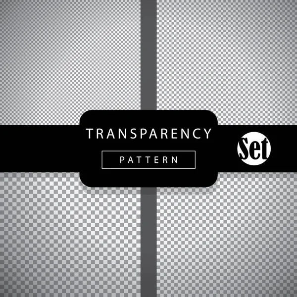 Transparent pattern set. Transparent background set. Transparency ...