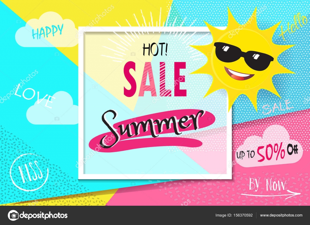 Summer sale background layout banners.voucher, flyer, sale discount ...