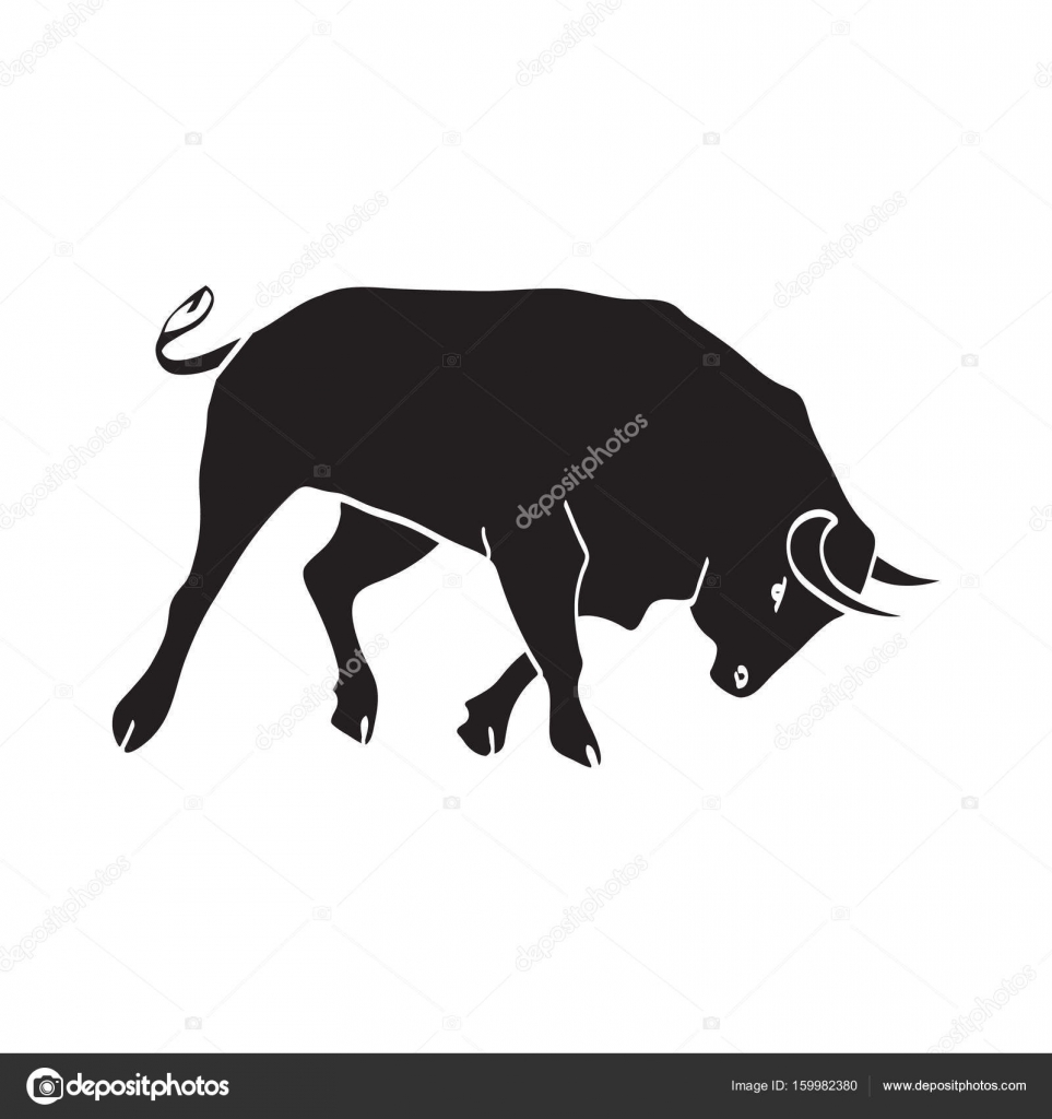 Running Bull Silhouette