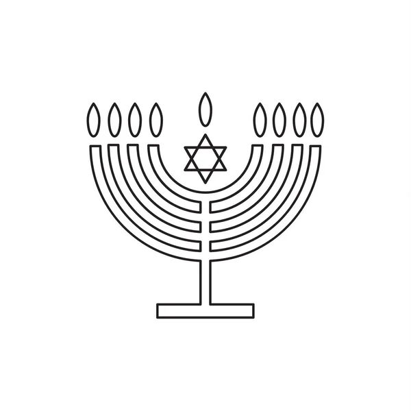 Logo Hanukkah Neon Jewish holiday Hanukkah retro background with ...