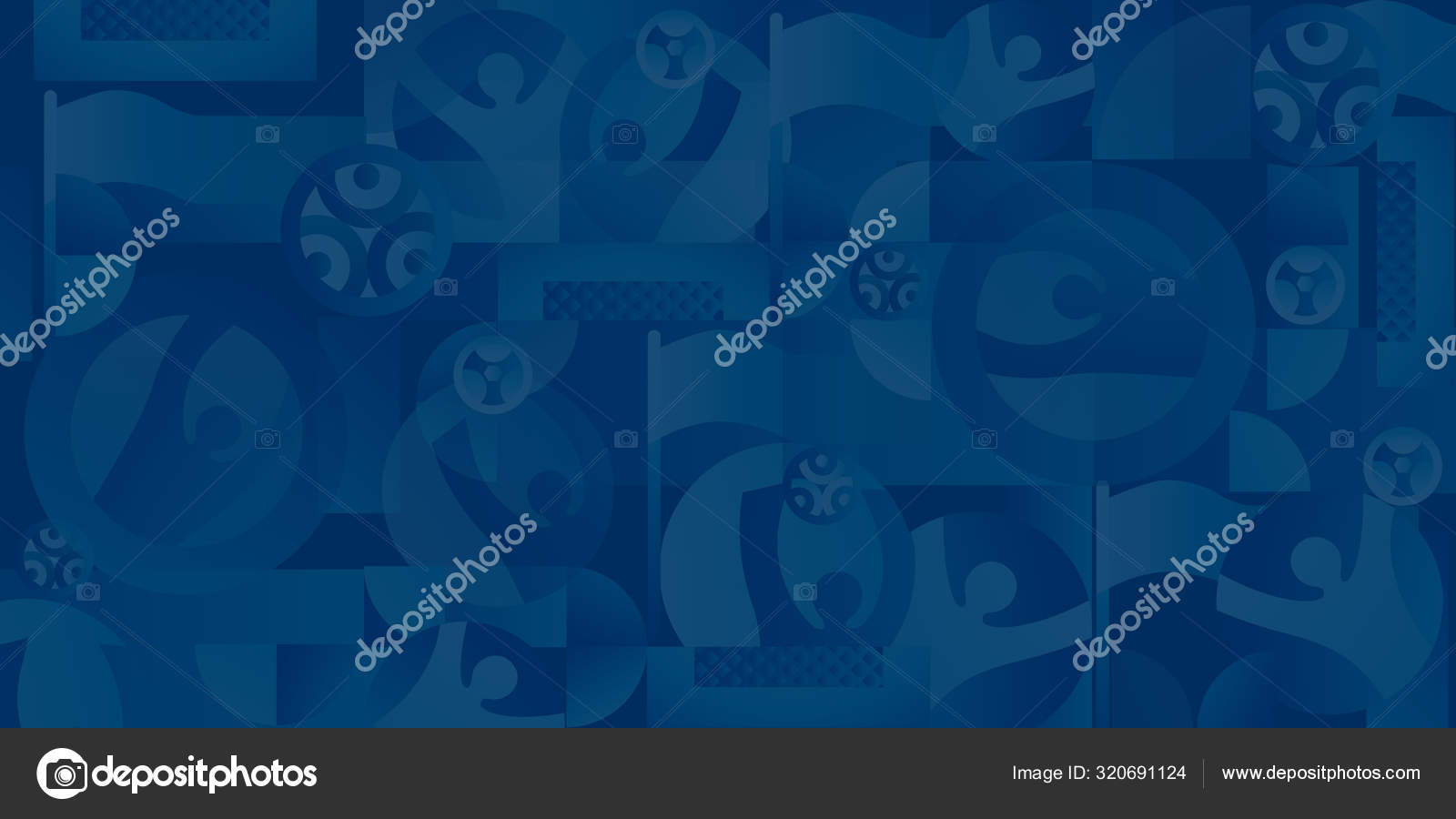 Euro 2022 Soccer European Championship Banner Abstract Blue Background ...