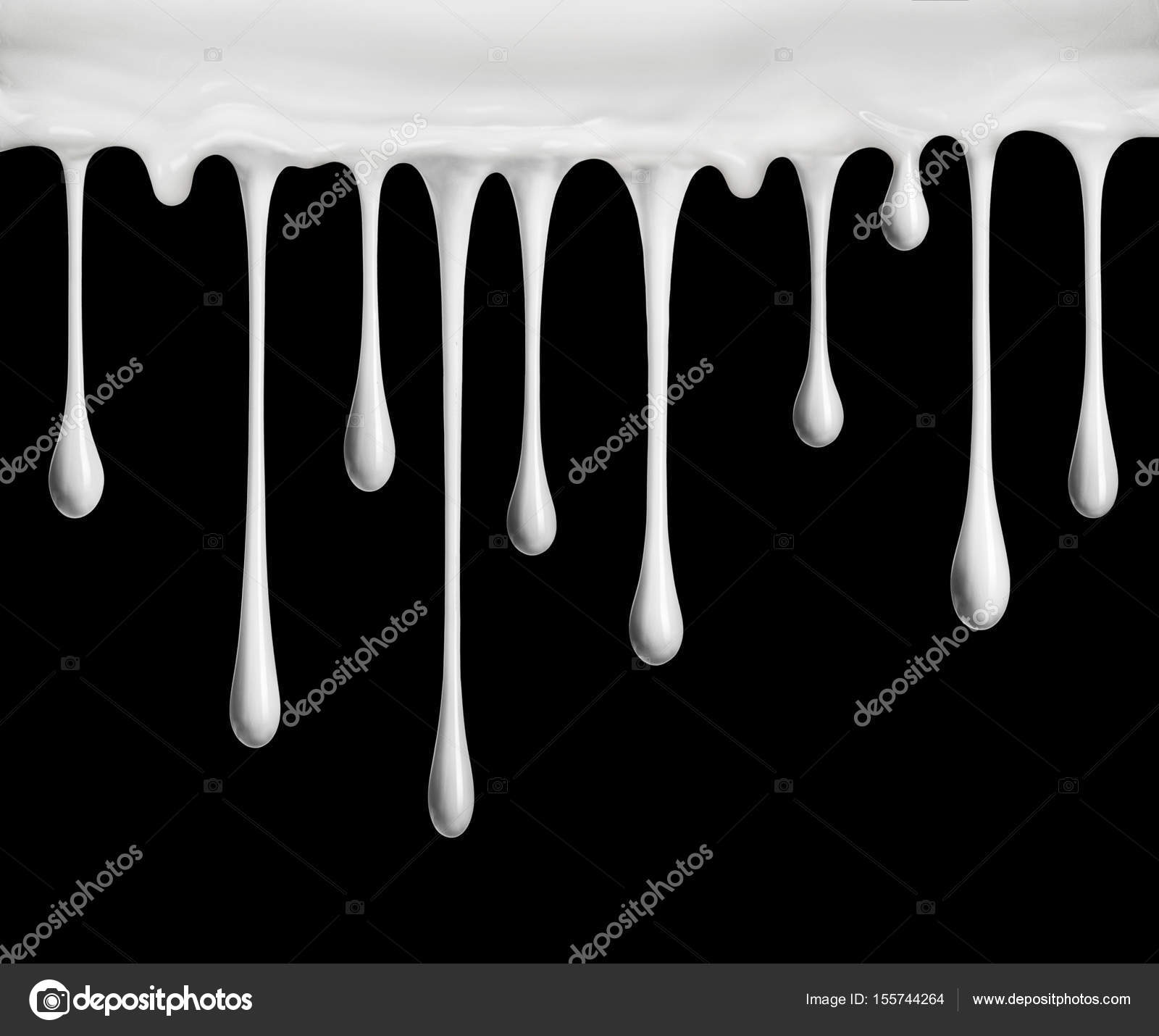 White Paint Dripping