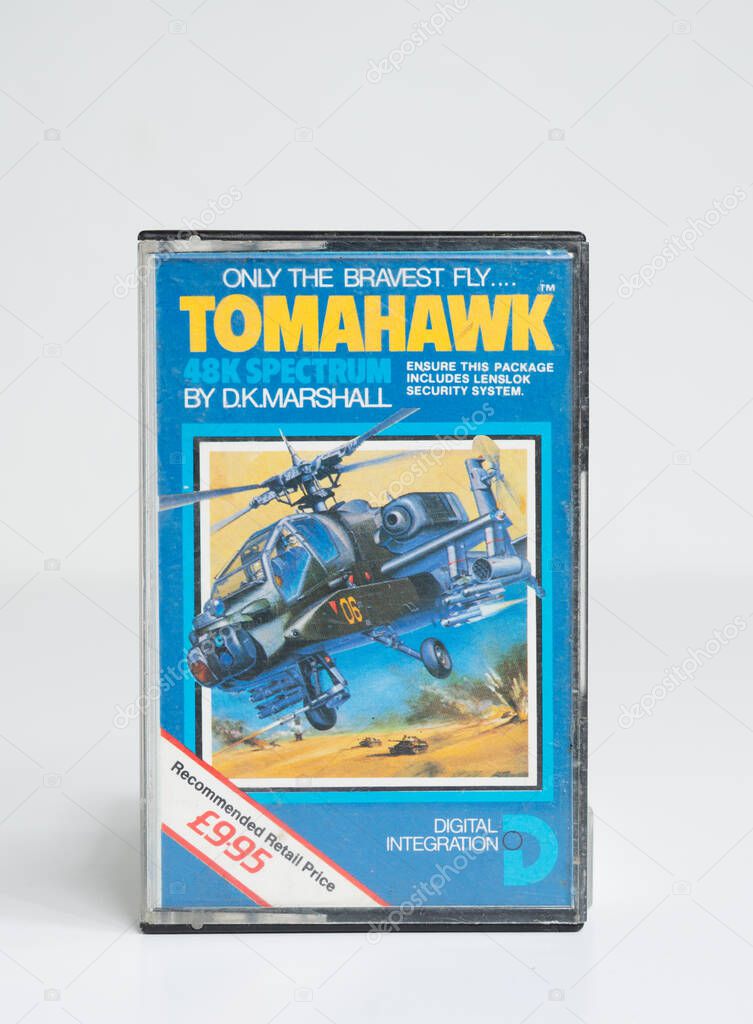 london, england, 05 / 05 / 2018 Retro vintage spectrum 48k arcade video game classic a tomahawk ...