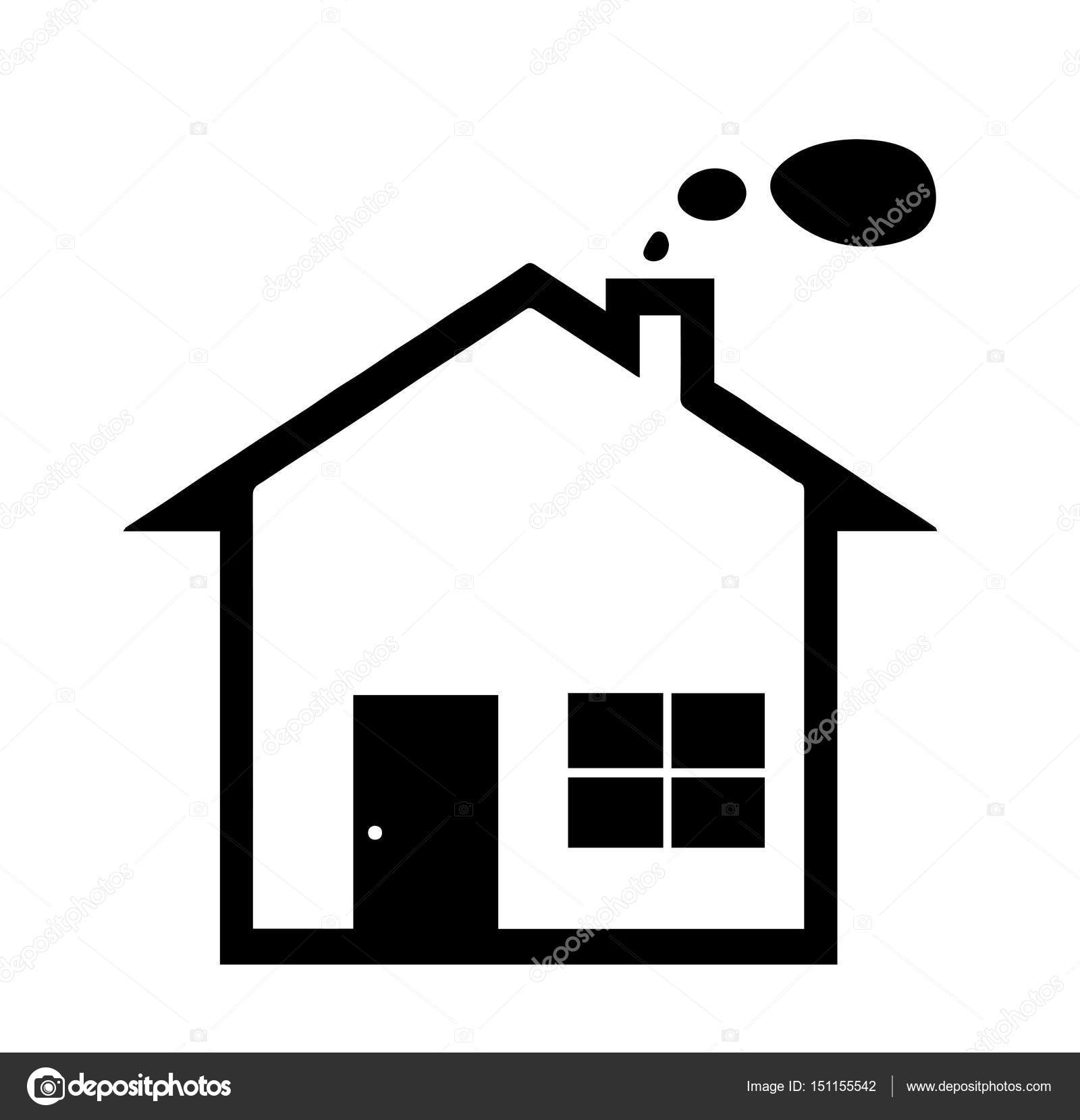 Hus Silhuett Vektor Silhuett En Skrämmande Hus Hemsökta Hus För