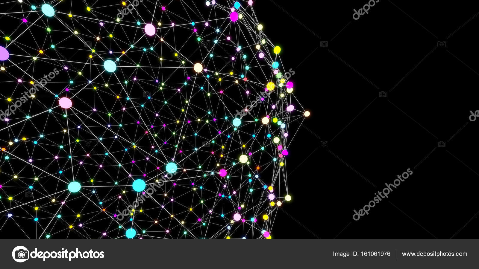 Abstract digital background with computer generated lights — Stock ...