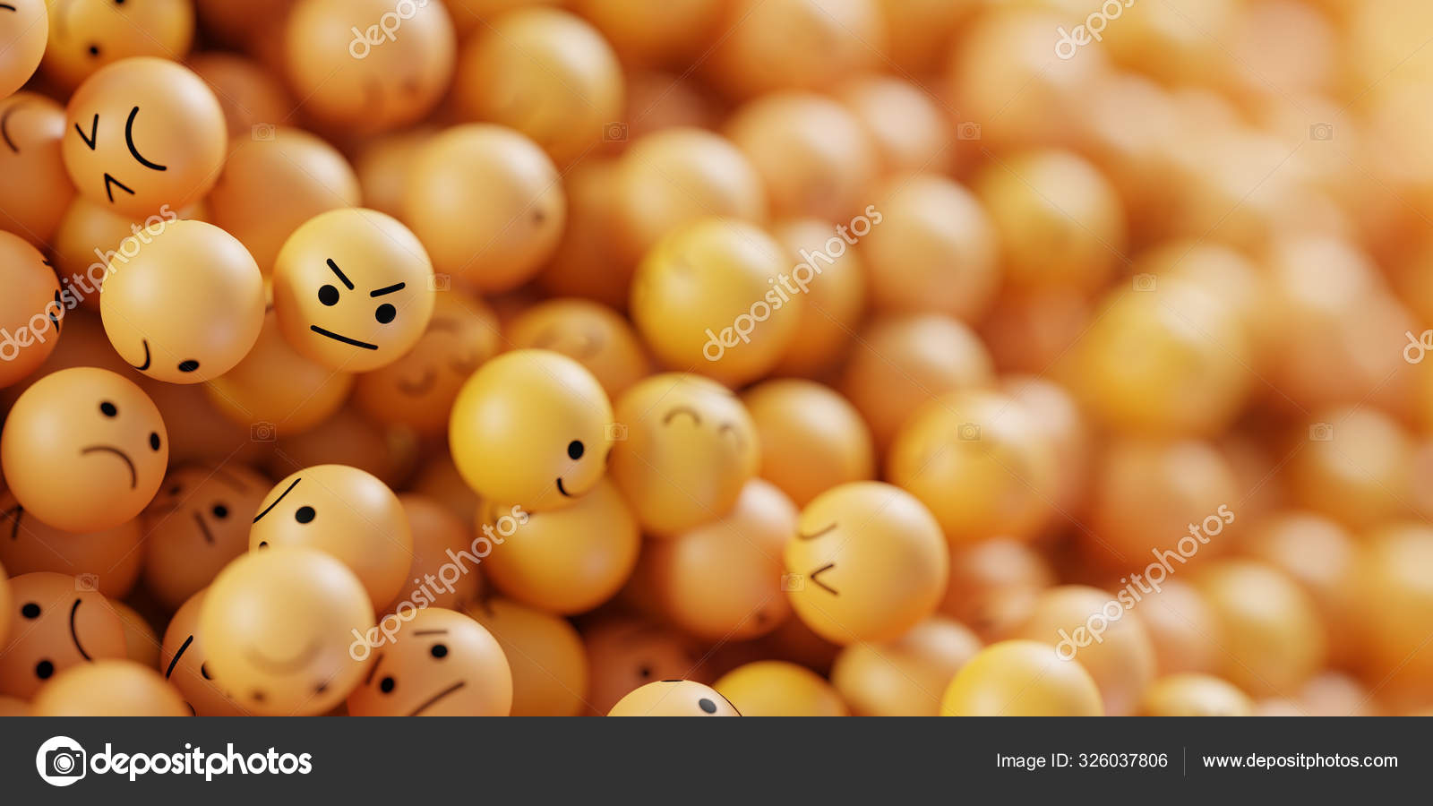 Infinite Emoticons Rendering Background Social Media Communications ...