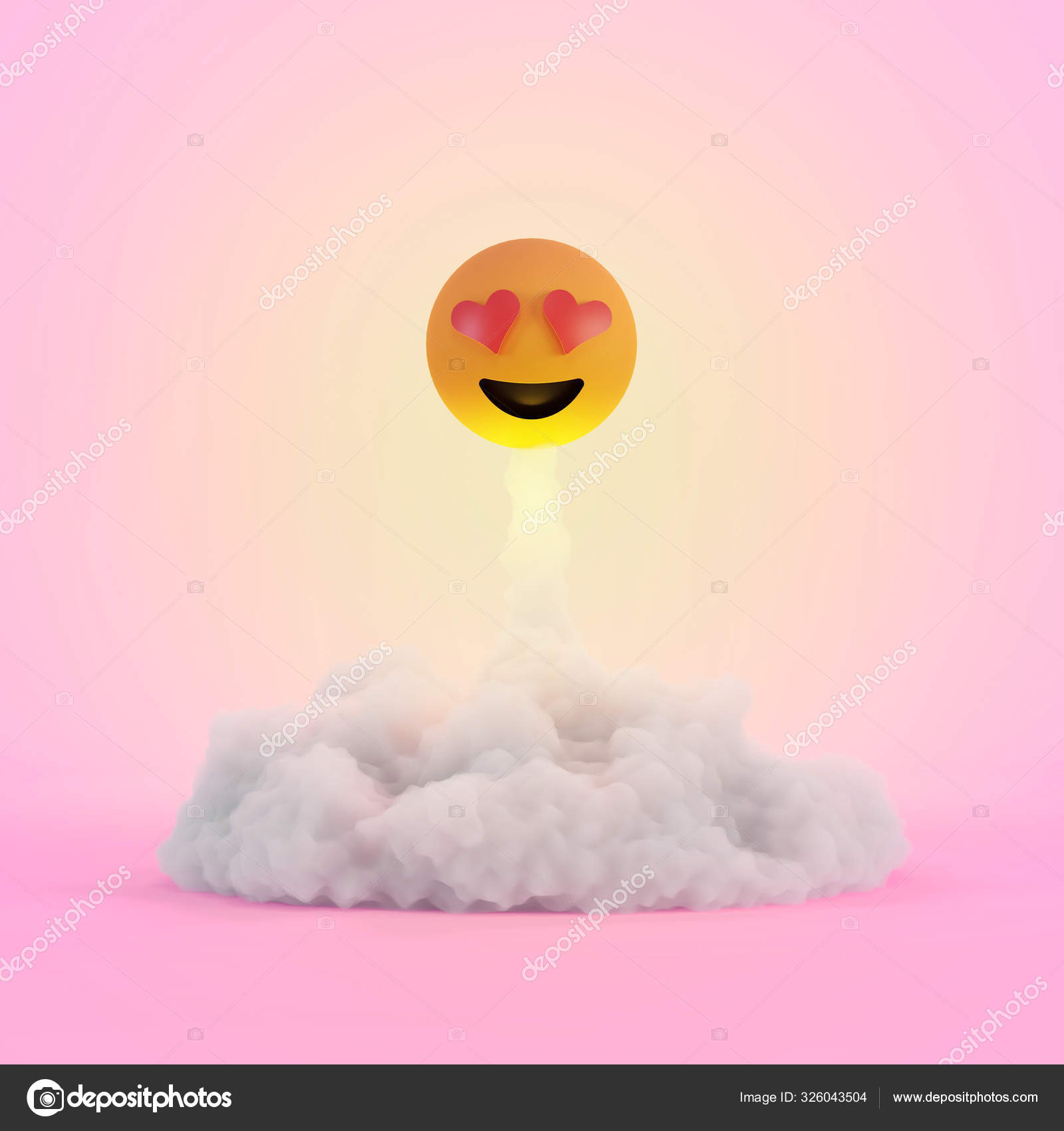 Happy Smile Rocket Launched Social Media Concepts Original Rendering ...