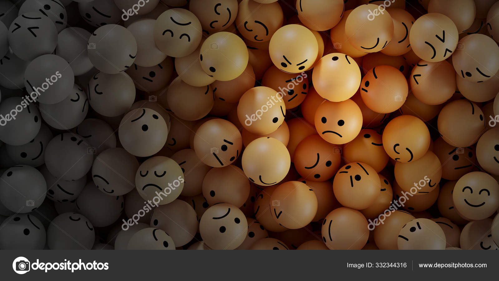 Infinite Emoticons Rendering Background Social Media Communications ...