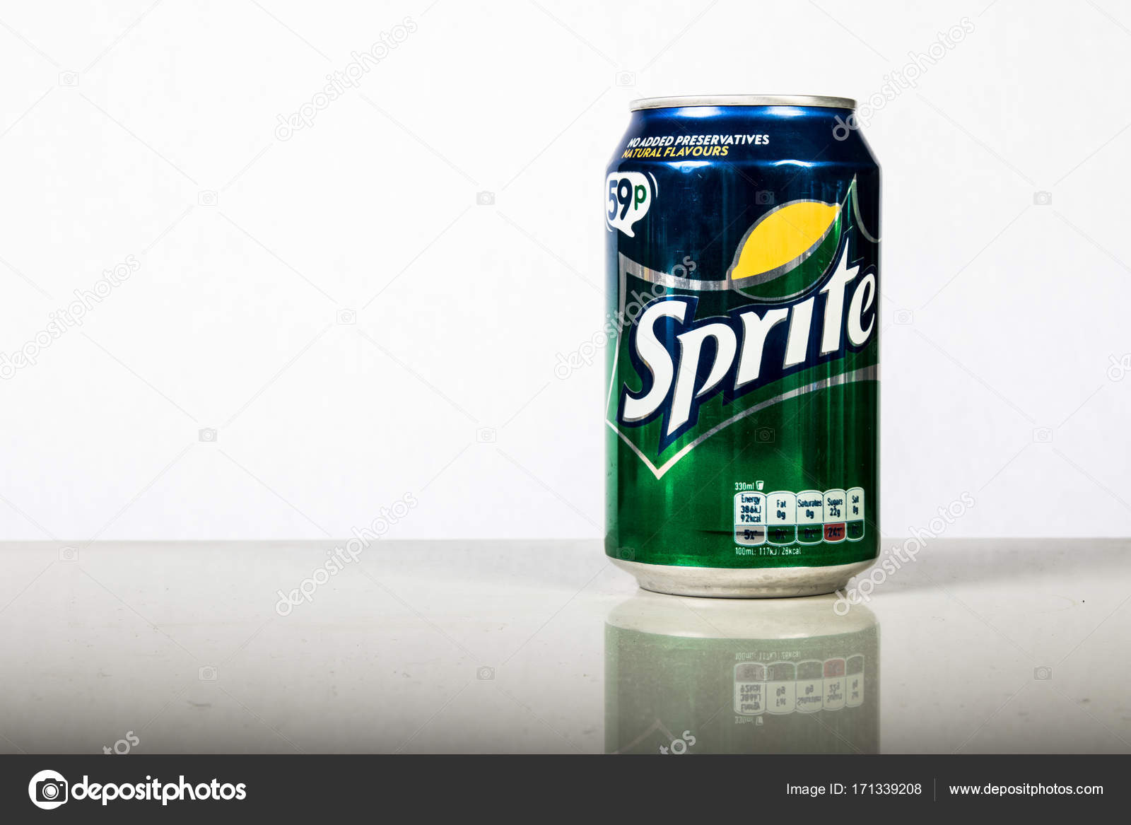 A can of Sprite against a white background – Stock Editorial Photo ...