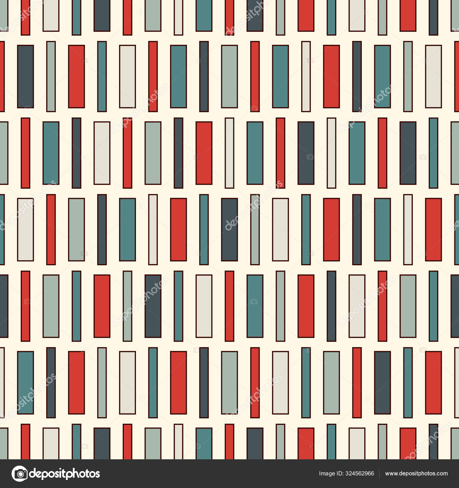 Retro colors vertical lines background. Minimalist wallpaper. Seamless ...