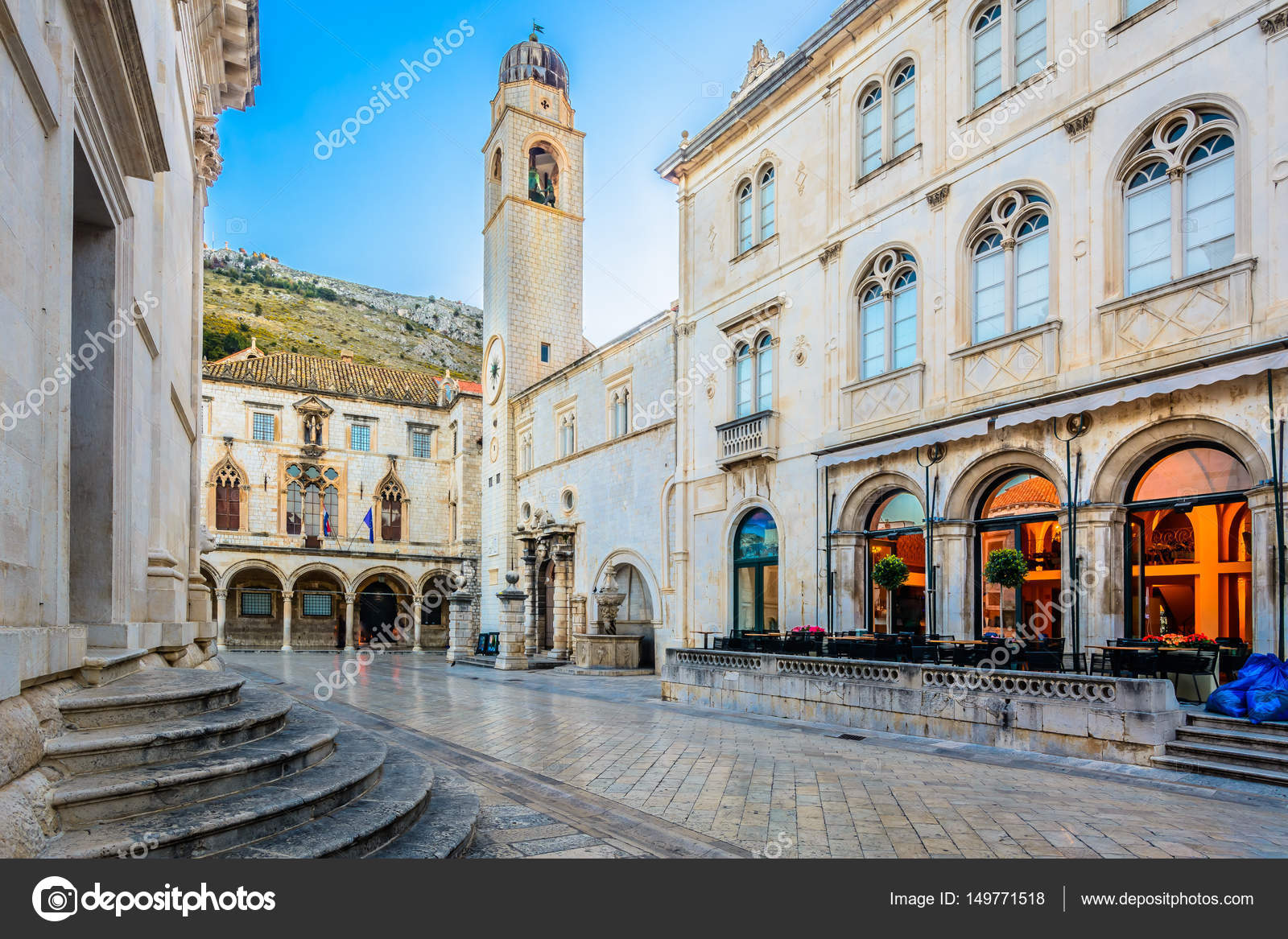 Square Dubrovnik old town. — Stock Photo © dreamer4787 #149771518