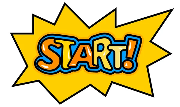 Cartoon start button — Stock Vector © tomozina1.yandex.ru #137431858