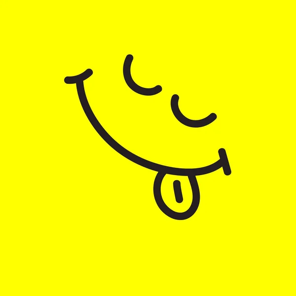 Hungry Smiley Tongue Slobber Hungry Smiley Tongue Saliva Yum Sticker ...