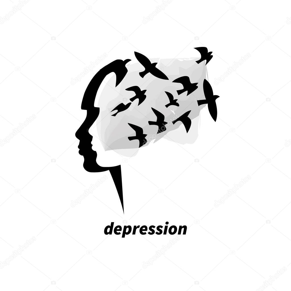 Symbol of depression — Stock Vector © tomozina1.yandex.ru #142268390 Symbol of depression — Stock Vector © tomozina1.yandex.ru #142268390