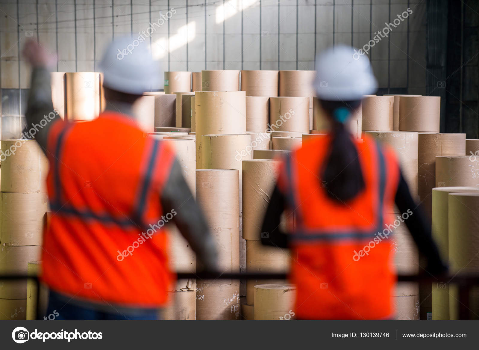 Paper mill factory workers Stock Photo by ©agnormark.gmail.com 130139746