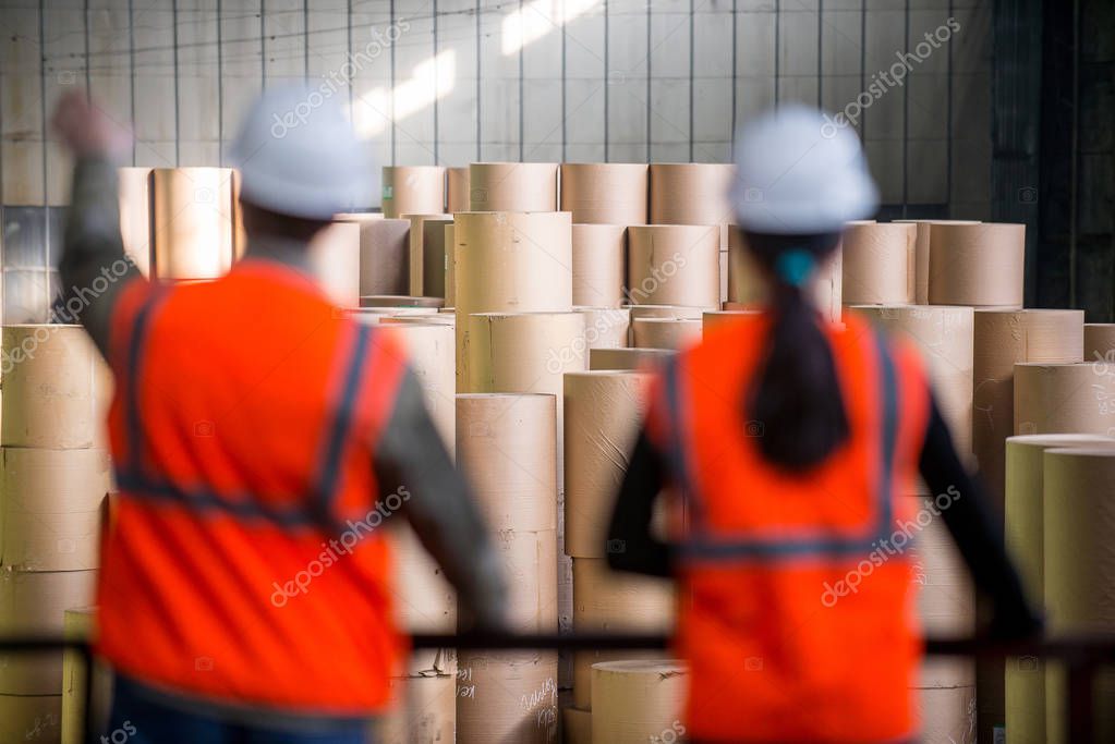 Paper mill factory workers Stock Photo by ©agnormark.gmail.com 130139746