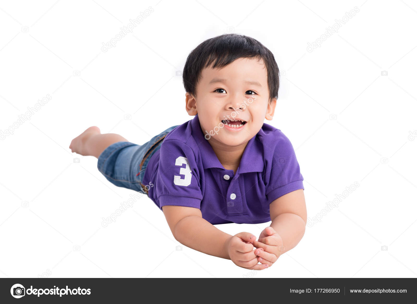 Little boy lying down — Stock Photo © makidotvn #177266950