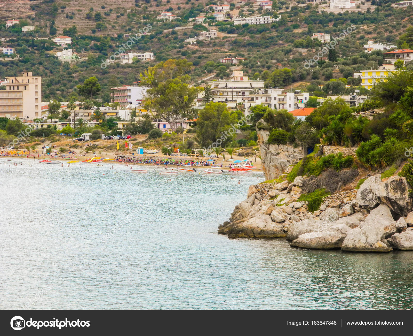 The Tolo beach. — Stock Photo © jana_janina #183647848