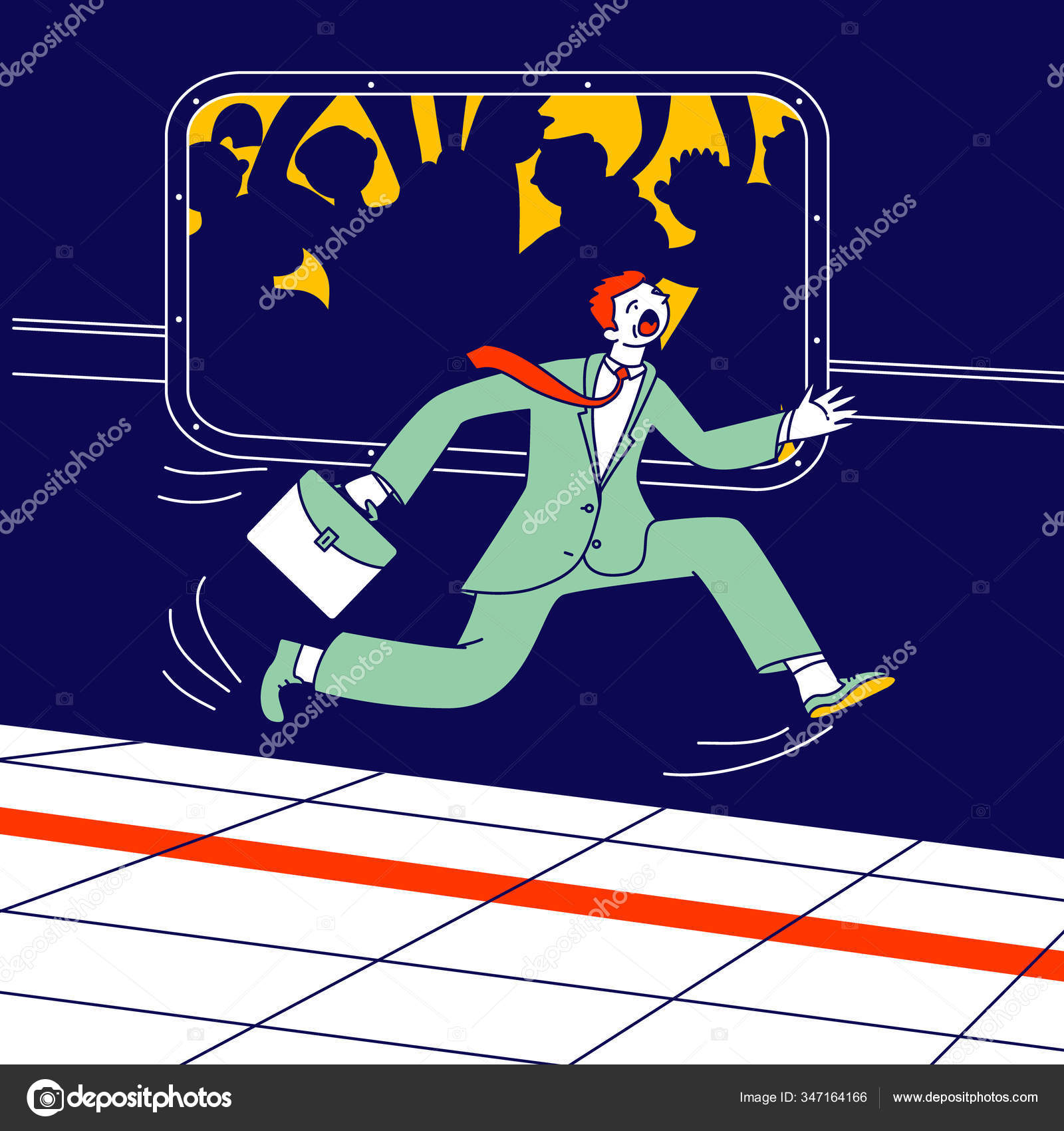 Metro Bus Running Late Clipart