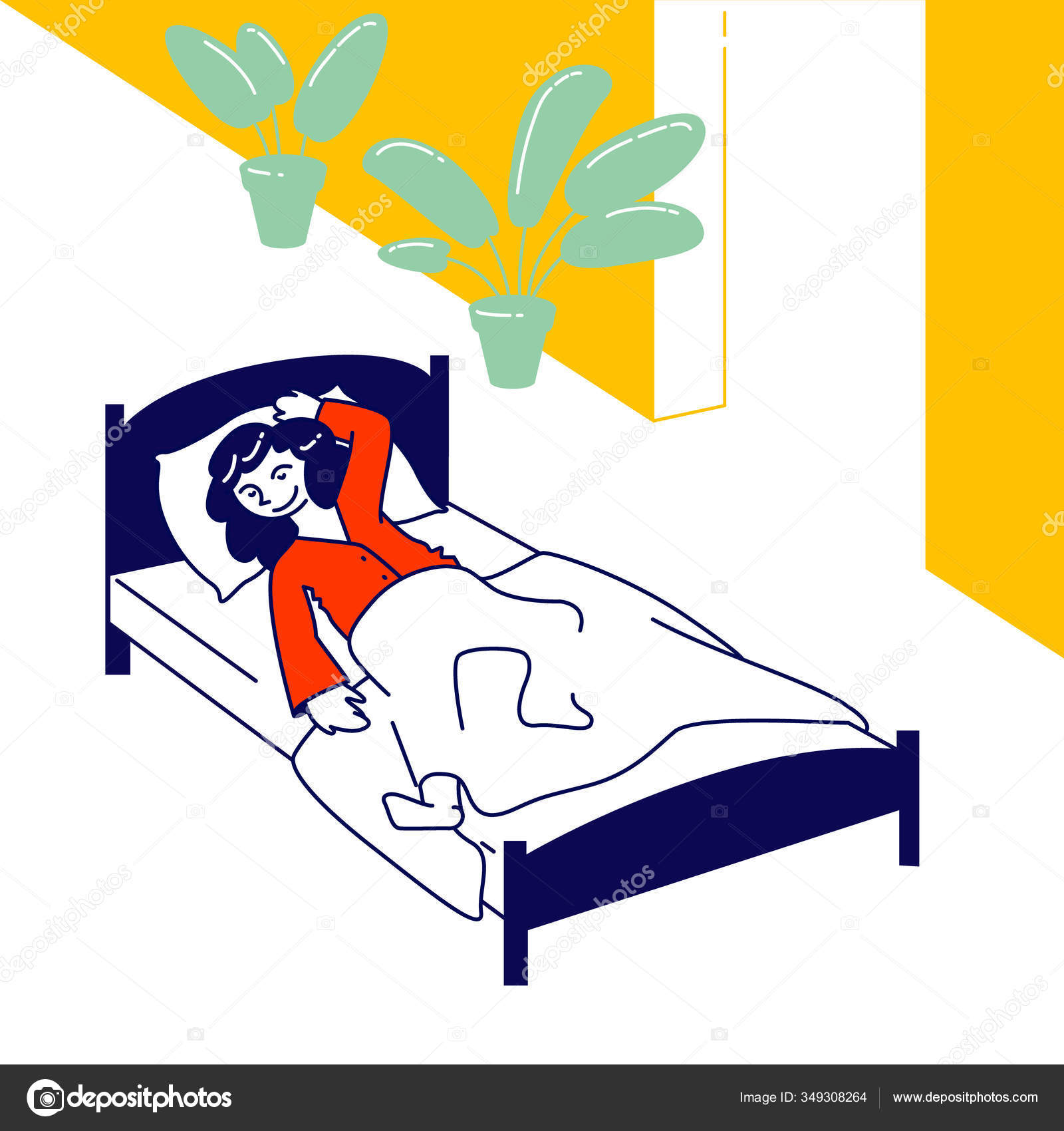 Sleepy Kid At School Cartoon