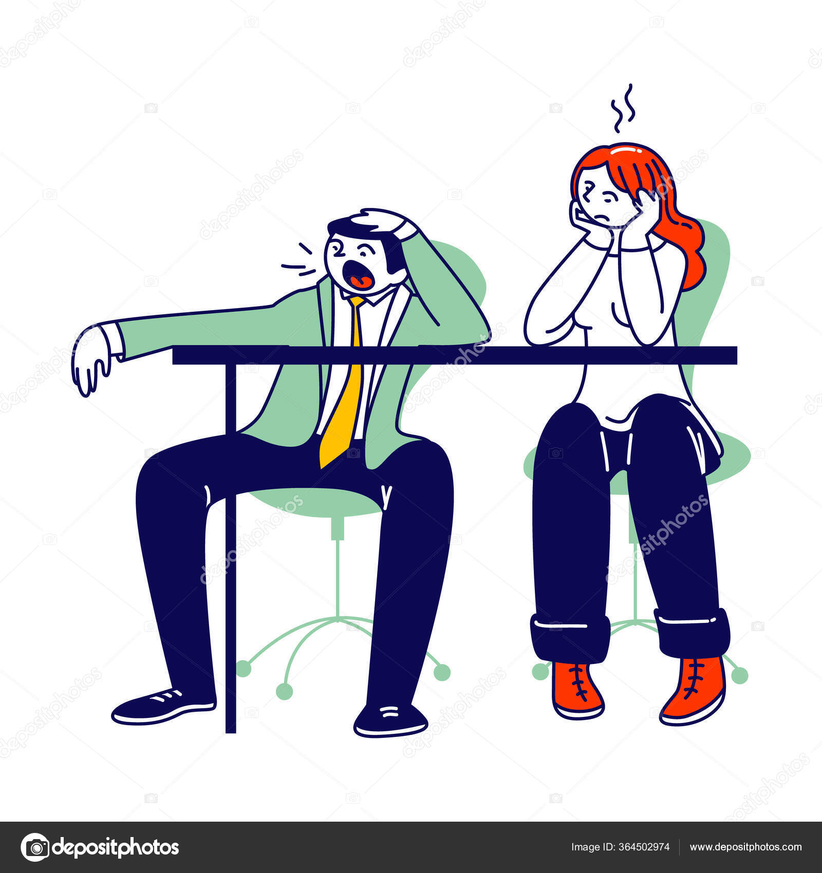 Bored People Clipart