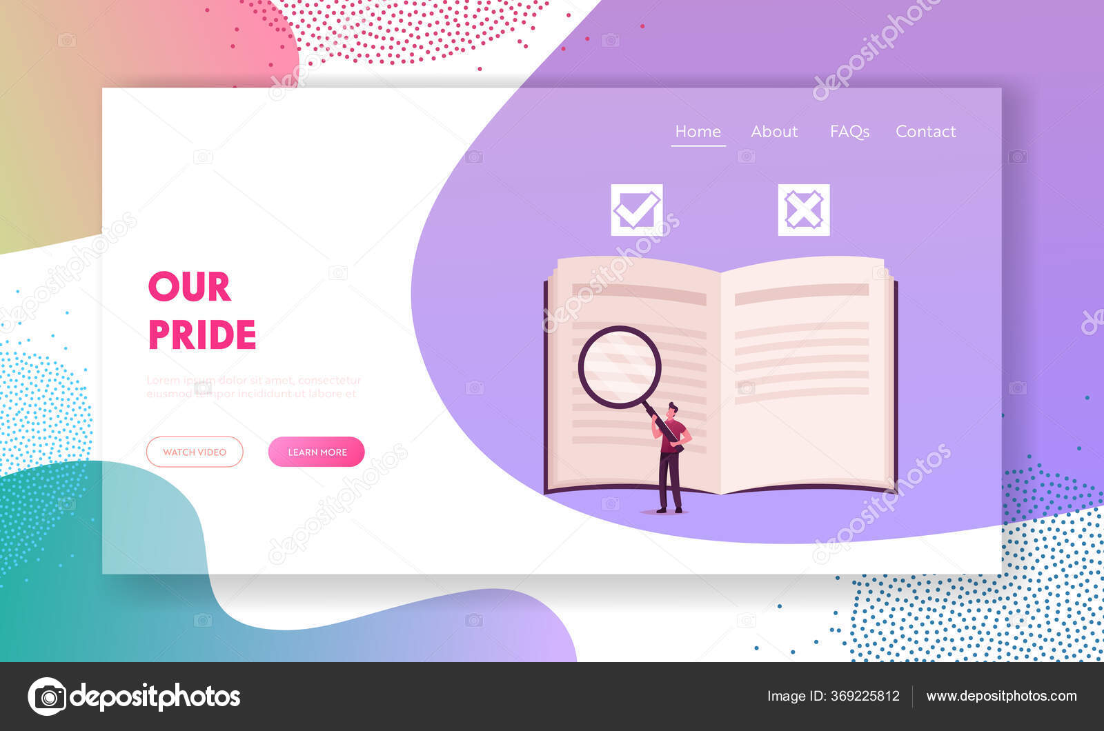 Business Process Flow Chart, Rules and Regulation Concept Landing Page ...