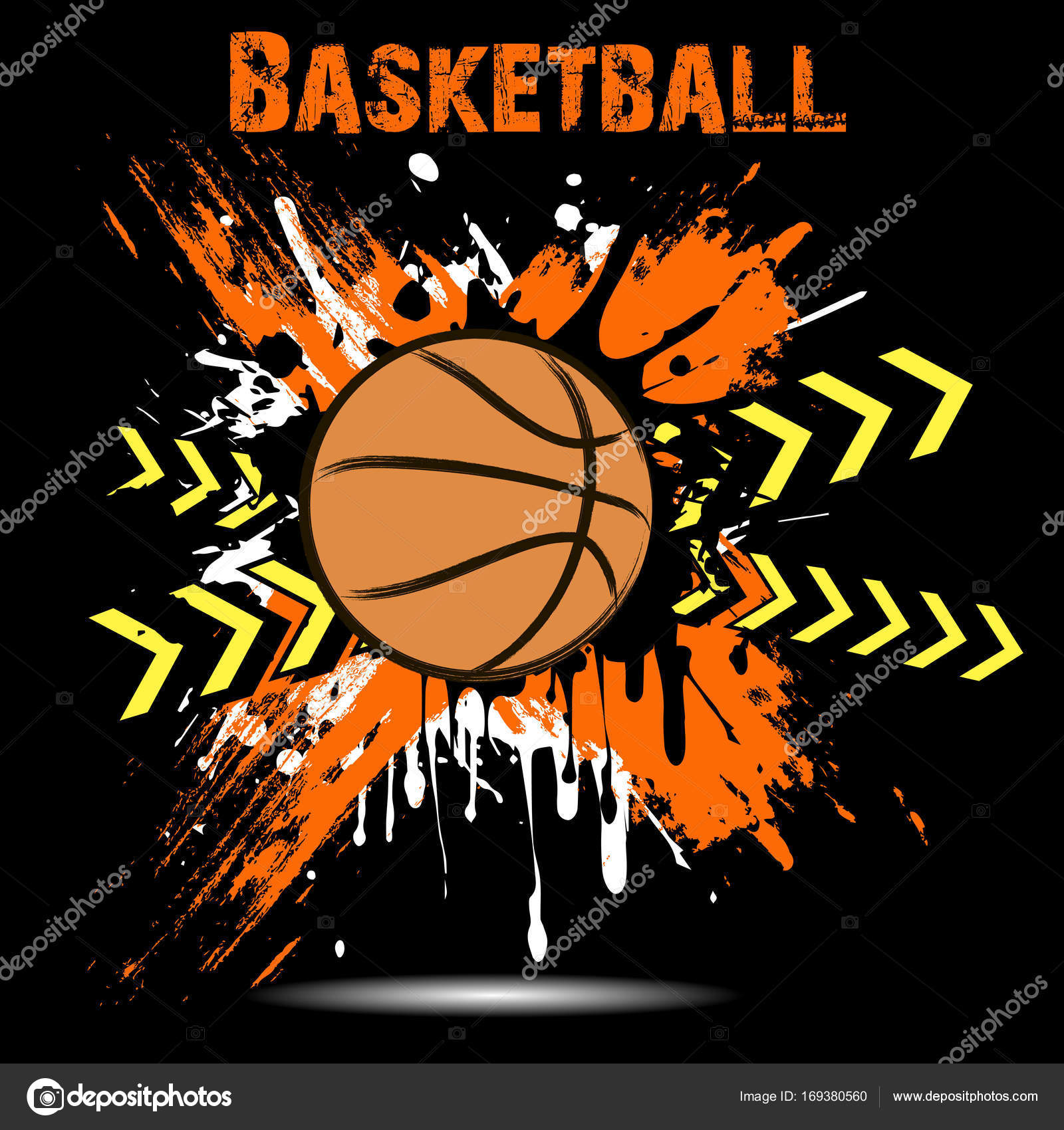 Background abstract basketball ball from blots Stock Vector by ©Mityay ...