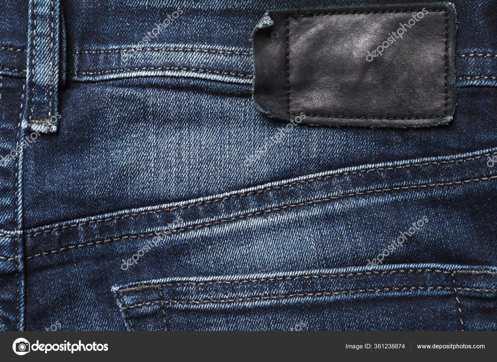 Jeans Back Pocket Texture