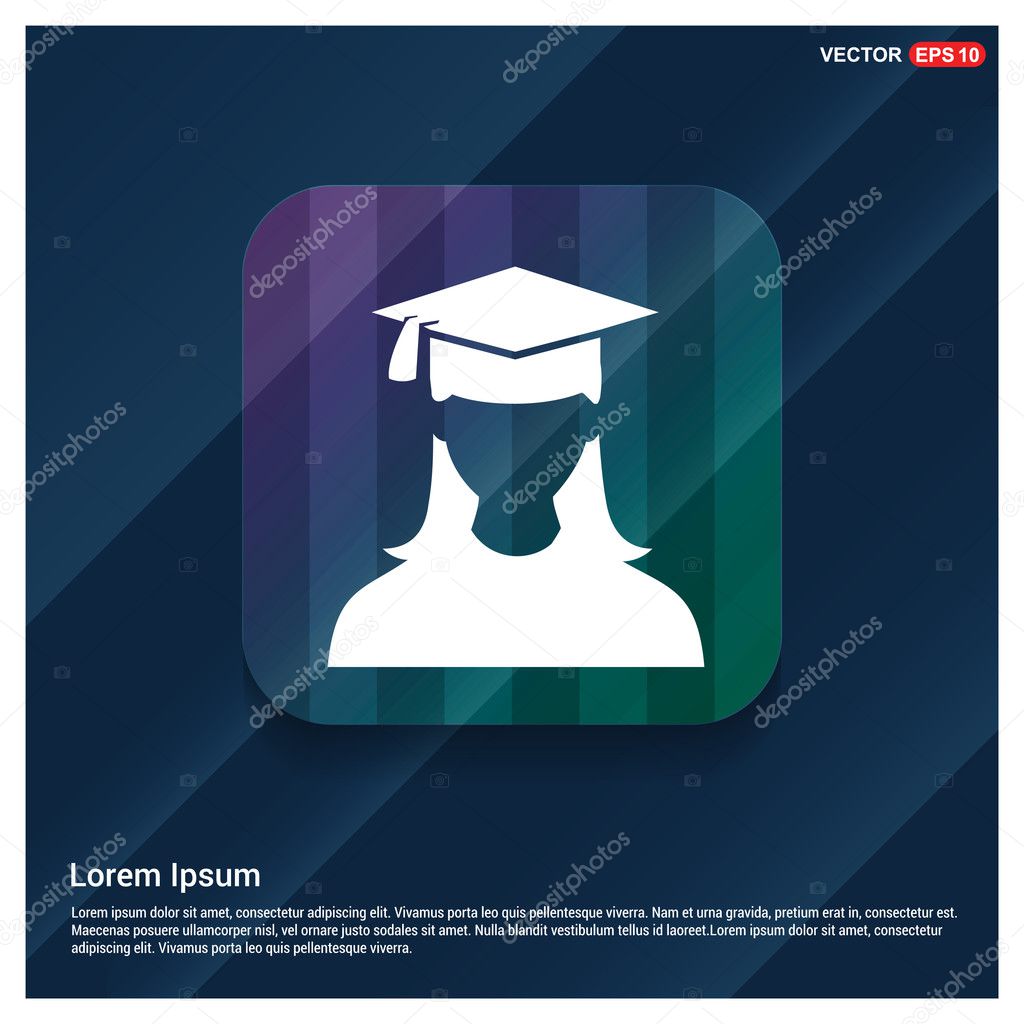 Graduate student icon Stock Vector Image by ©ibrandify #126043810