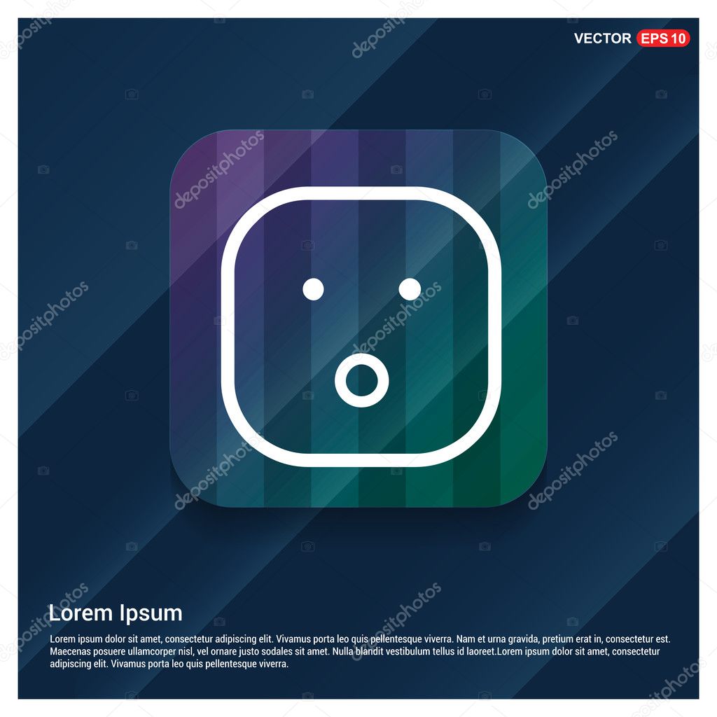 Face emoticon icon Stock Vector by ©ibrandify 126045726